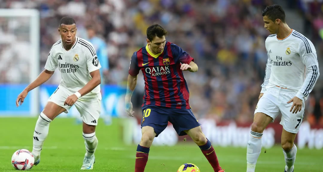 Messi vs Ronaldo at the age of Kylian Mbappé in National Teams ...